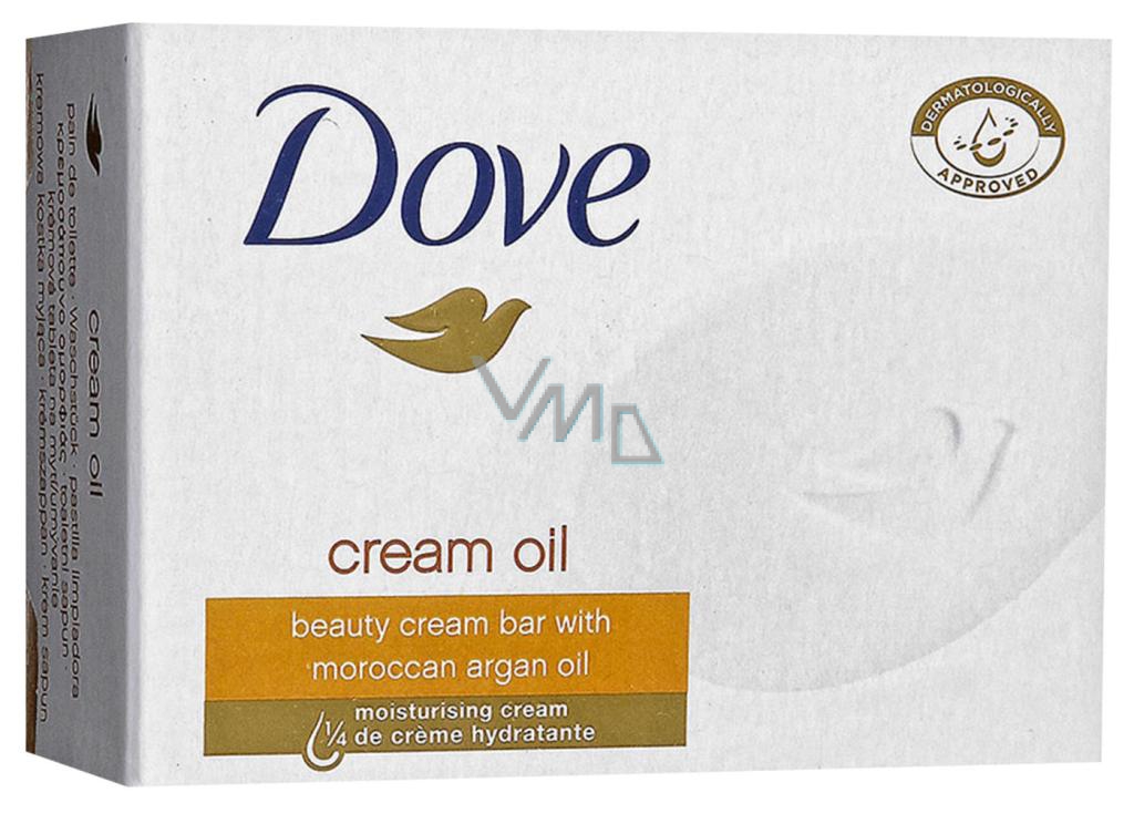 Dove Cream Oil Moroccan Argan Oil Krémové Toaletní Mýdlo S Arganovým