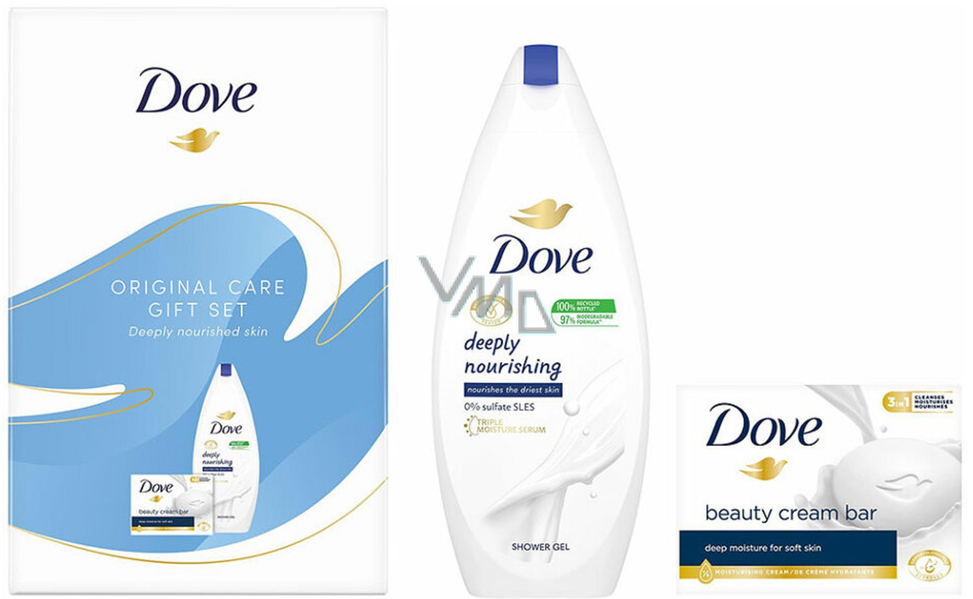 Dove Original Care Deeply Nourishing Krémový Sprchový Gel 250 Ml